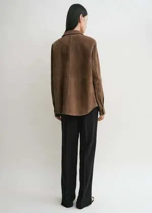 TOTEME Soft Suede Shirt - Brown