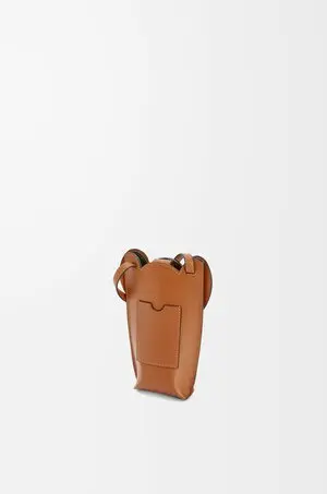 Loewe Elephant Pocket Leather Shoulder Bag - Tan | Editorialist
