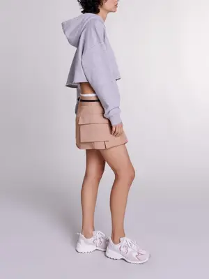 Maje Saint Honoré Cropped Hoodie