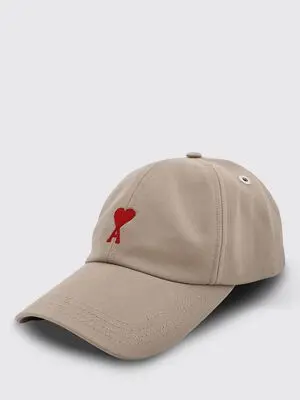 AMI Paris Ami Paris Embroidered Heart Cap Grey
