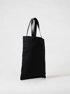 JIL SANDER Canvas Tote Bag With Leather Handles - Black