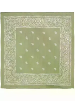 Ami Paisley-print Scarf - Green