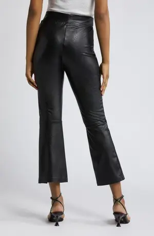 Commando Split Front Ankle Faux Leather Pants