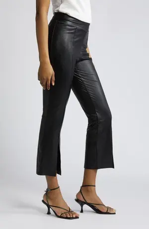 Commando Split Front Ankle Faux Leather Pants