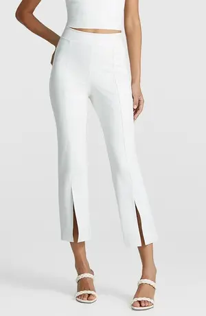 Commando Faux Leather Split Front Ankle Pants