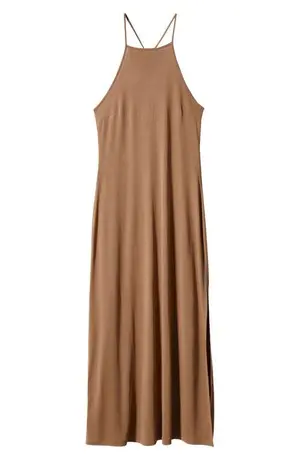 Mango High Neck Maxi Dress