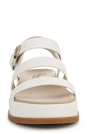 27 EDIT NATURALIZER Zizi Platform Sandal - White