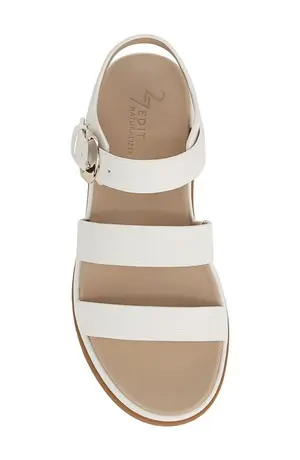 27 EDIT NATURALIZER Zizi Platform Sandal - White