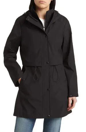 Sam Edelman Hooded Coat - Black