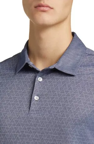 Robert Barakett Cormack Geo Pattern Polo
