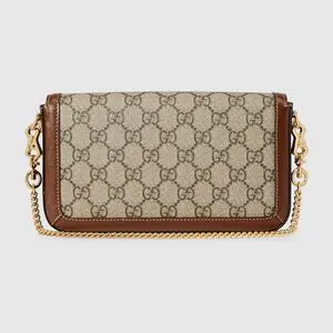 Gucci Horsebit 1955 Mini Bag Gg Canvas - Beige And Ebony Supreme