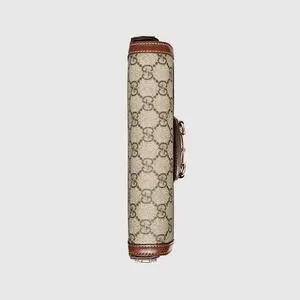 Gucci Horsebit 1955 Mini Bag Gg Canvas - Beige And Ebony Supreme