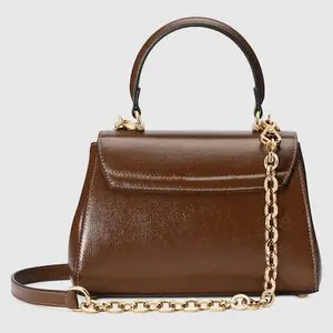 Gucci Horsebit 1955 Mini Bag Gg Canvas - Light Brown Leather