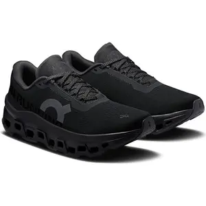 On Cloudmonster Running Shoe - Black/black