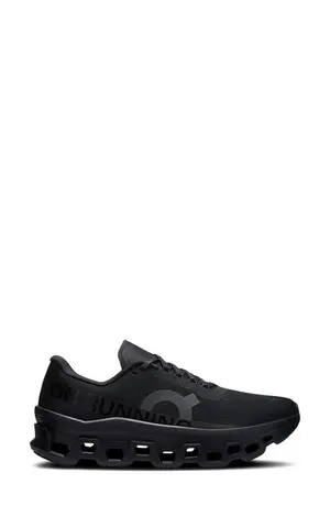 On Cloudmonster Running Shoe - Black/black
