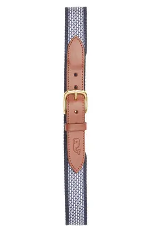 Vineyard Vines Whale Classic Belt - Nautical Navy