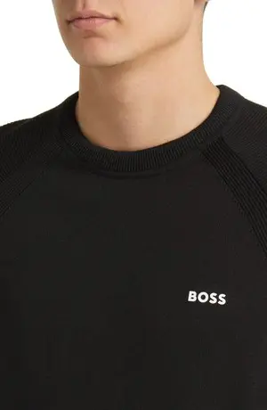 BOSS Perform-x Crewneck Sweater - Black