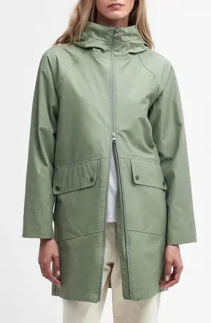 Barbour Heron Waterproof Jacket Bay Leaf