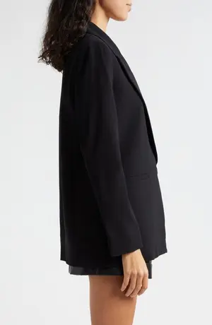 Alice + Olivia Denny Notched Collar Blazer - Black