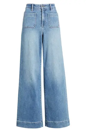 HIDDEN JEANS Patch Pocket Wide-leg Jeans