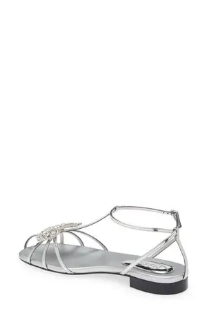 PIFERI Maggio Metallic Flat Sandal