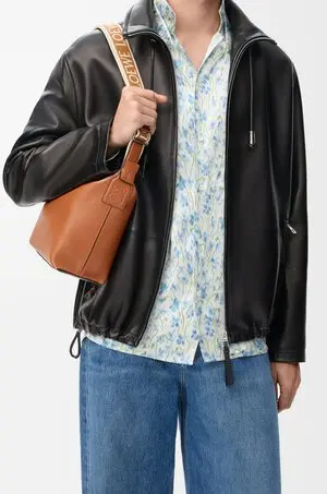 Loewe Small Cubi Crossbody Bag - Tan