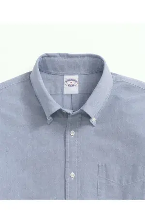 Brooks Brothers Oxford Cotton Button-down Shirt - Solidblue