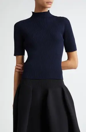CFCL Portrait Short Sleeve Rib Top