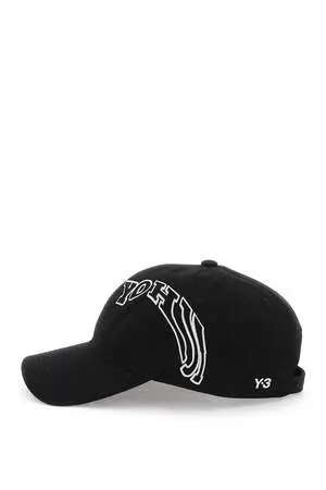 Y 3 Baseball Cap With Morphed Logo Patch