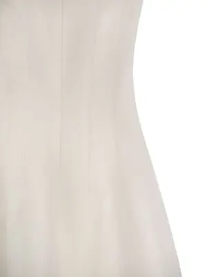 Brunello Cucinelli Fluid Viscose And Linen Twill Dress