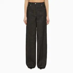 FERRAGAMO Wide Dark Denim Jeans