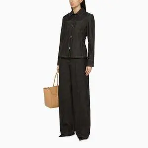 FERRAGAMO Wide Dark Denim Jeans