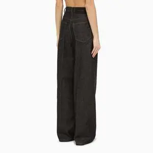 FERRAGAMO Wide Dark Denim Jeans