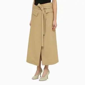 Sportmax Cotton Gabardine Wrap Skirt