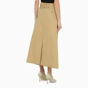 Sportmax Cotton Gabardine Wrap Skirt