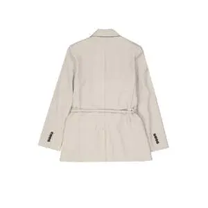 Brunello Cucinelli Wool Belted Jacket