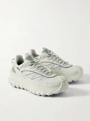 Moncler Trailgrip Gtx Leather-trimmed Sneakers