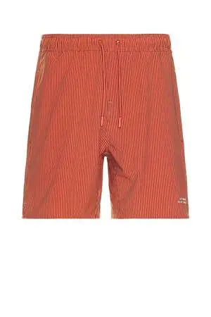 Saturdays Nyc Timothy Seersucker Swim Short In Red