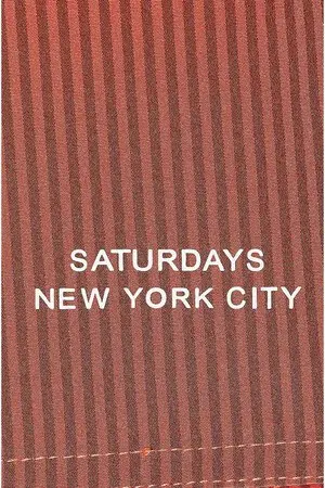 Saturdays Nyc Timothy Seersucker Swim Short In Red