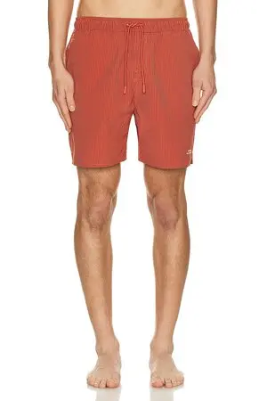 Saturdays Nyc Timothy Seersucker Swim Short In Red