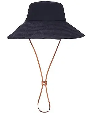 Miu Miu Wide Brim Sun Hat - Blu & Bianco