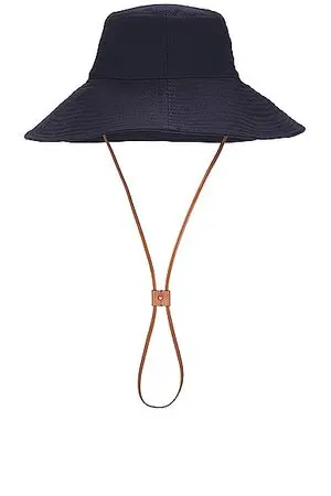 Miu Miu Wide Brim Sun Hat - Blu & Bianco
