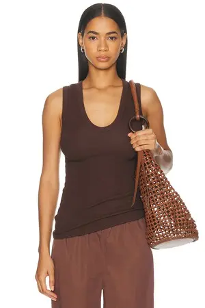 Enza Costa V Neck Camis Tanks For Women