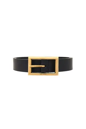 Saint Laurent Rectangle Buckle Belt