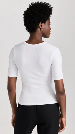 Enza Costa Textured Rib Top