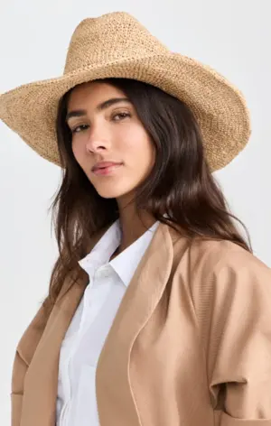 Lack Of Color Raffia Cowboy Hat - Natural