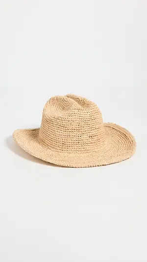 Lack Of Color Raffia Cowboy Hat - Natural
