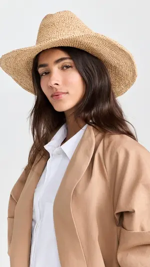 Lack Of Color Raffia Cowboy Hat - Natural