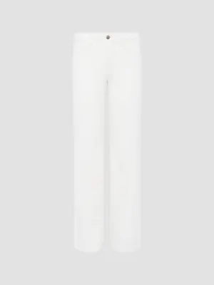 L'Agence Scottie Wide-leg Jeans - Macadamia