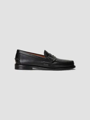 Polo Ralph Lauren Alston Penny Full-grain Loafers - Black